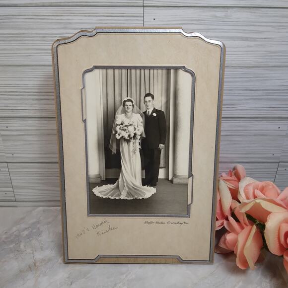 Sheffer Studio | Art | Antiquevintage Black White 5x7 Wedding Photo ...